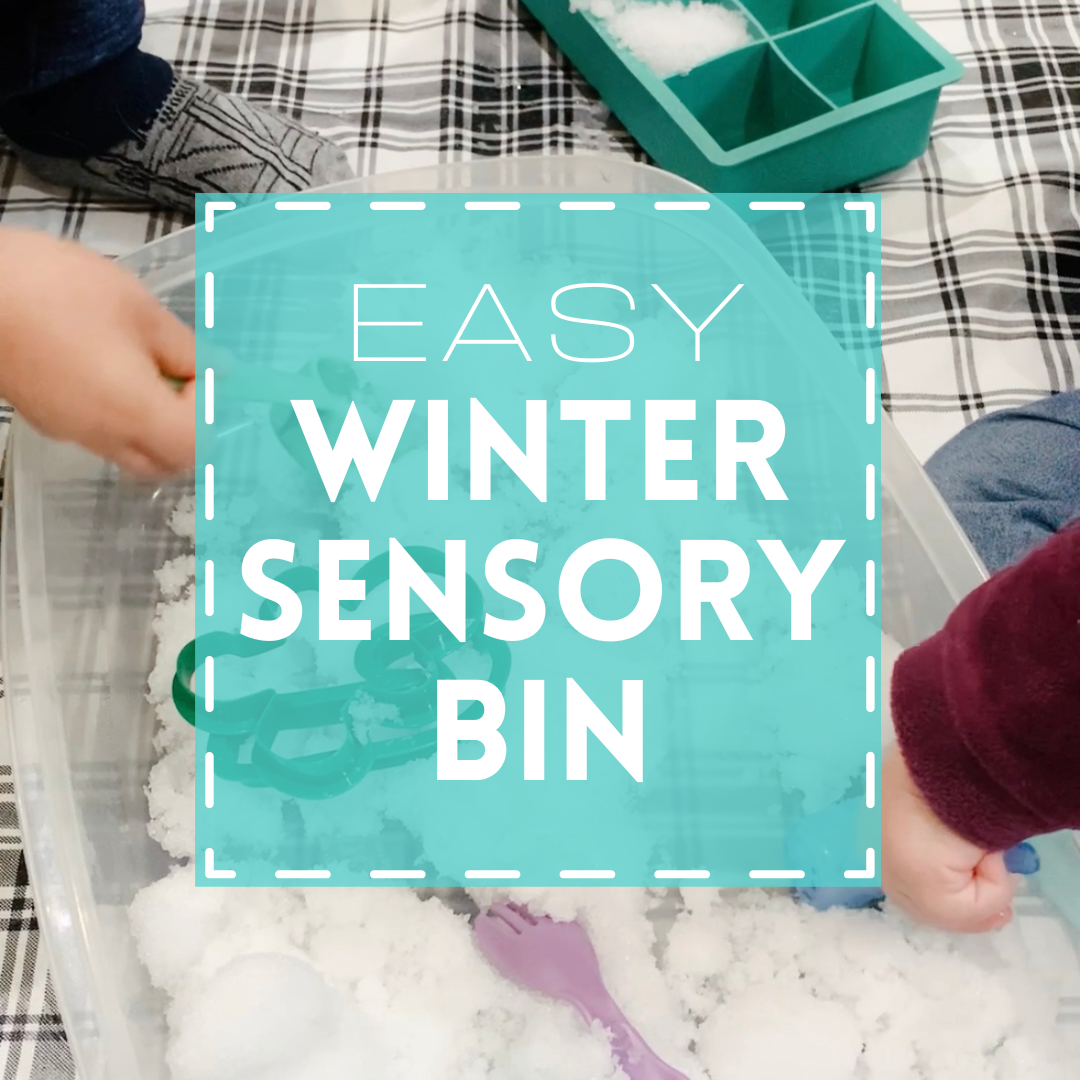 Easy Winter Sensory Bin - Coloring Sunshine